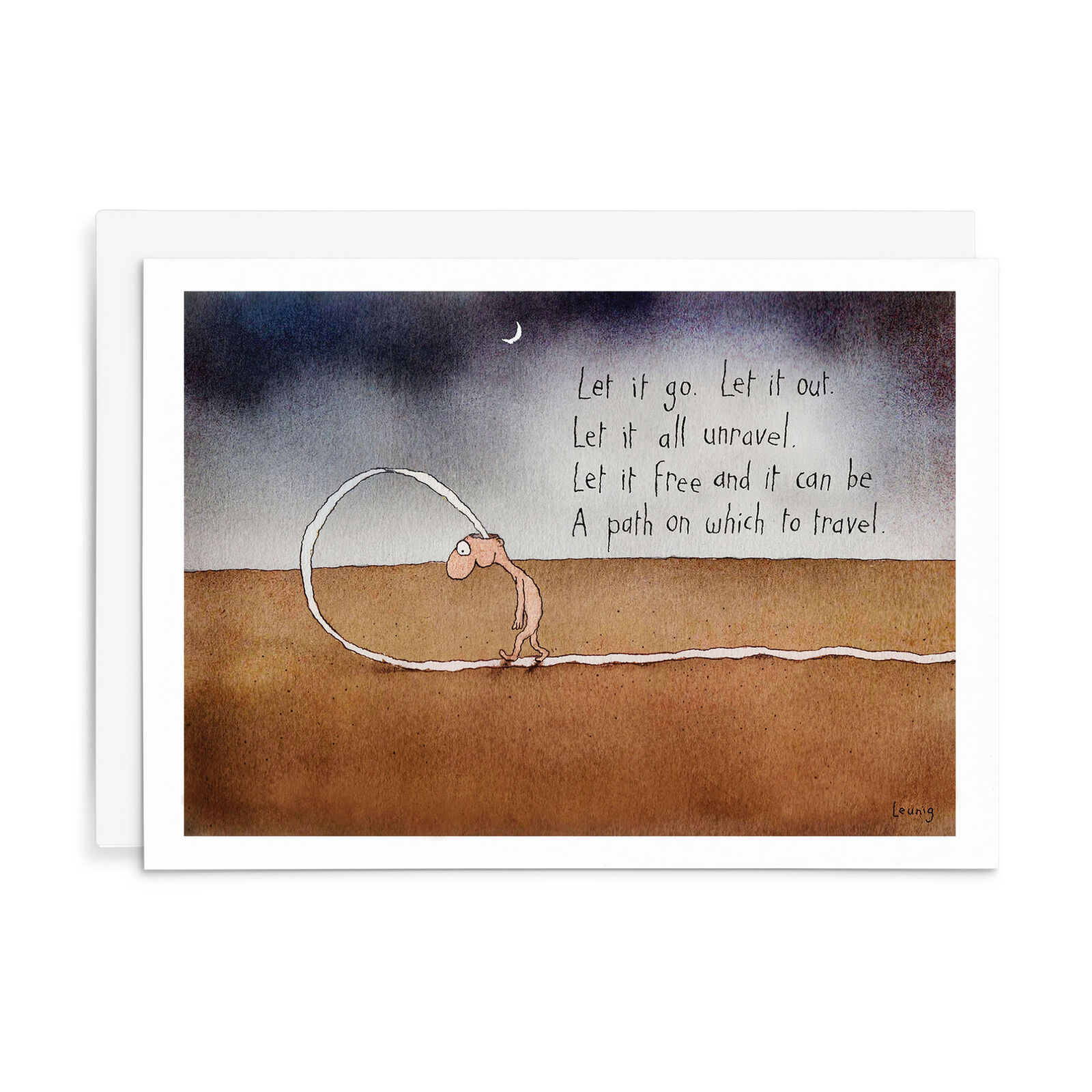 Buy L053 - Let It Go. - Leunig Greeting Card Online | Designed in Australia